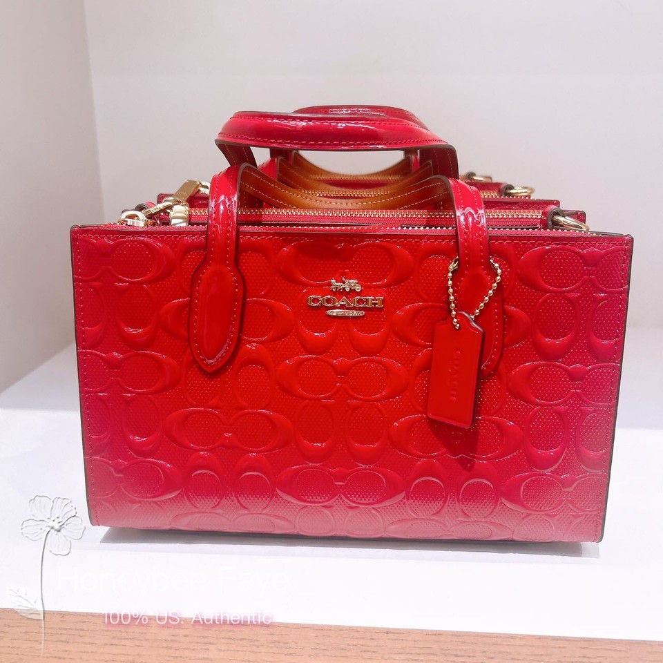 NWT Coach Nina Small Tote Bag In Signature Leather CV400/CT854 | eBay