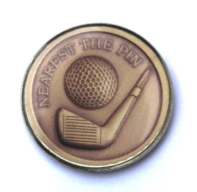 Stainless Steel Golf Ball Marker Nearest The Pin Ideal Golf Society ...
