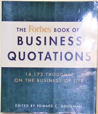 The Forbes Book of Business Quotations - 1997 | eBay