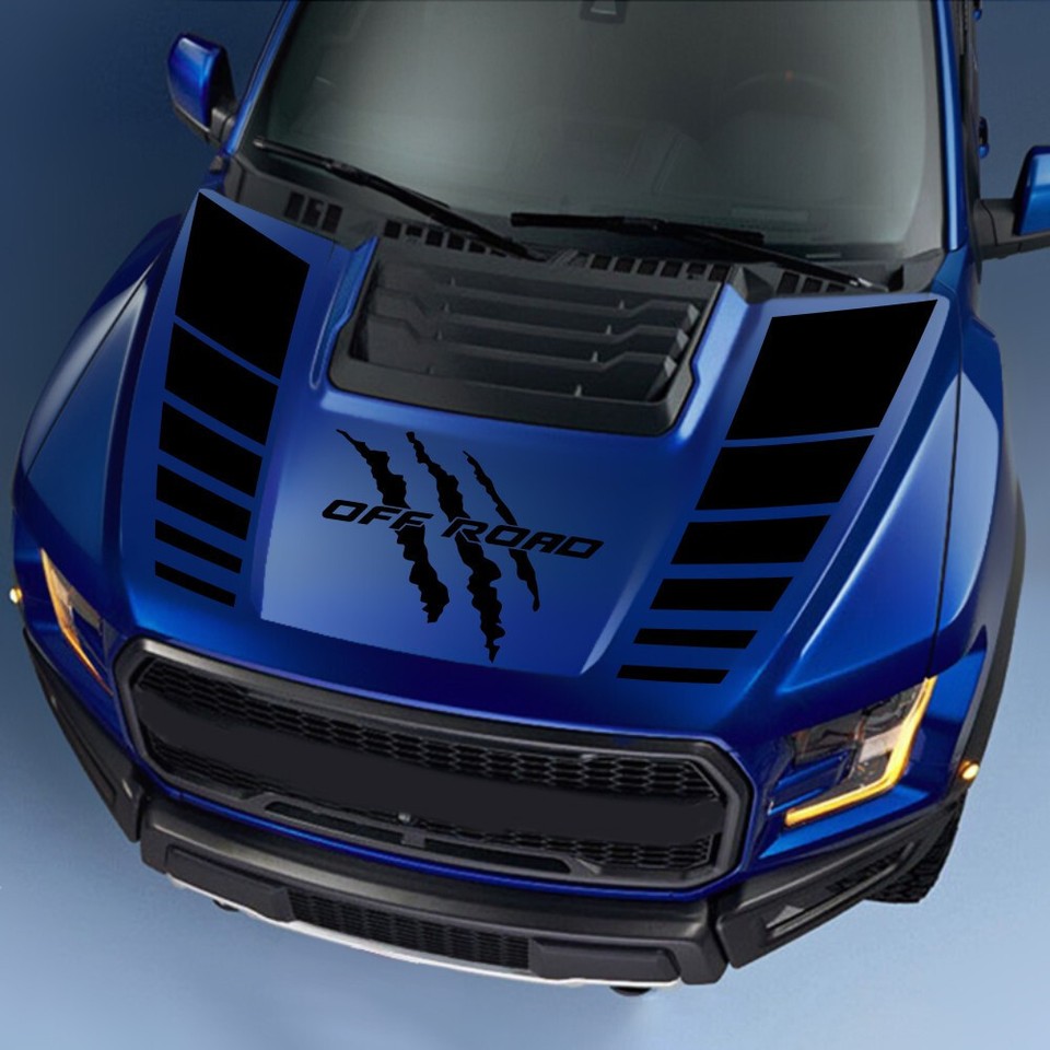 Racing Stripes Car Sticker Claw Scratch Decal Auto Hood Bonnet Vinyl ...