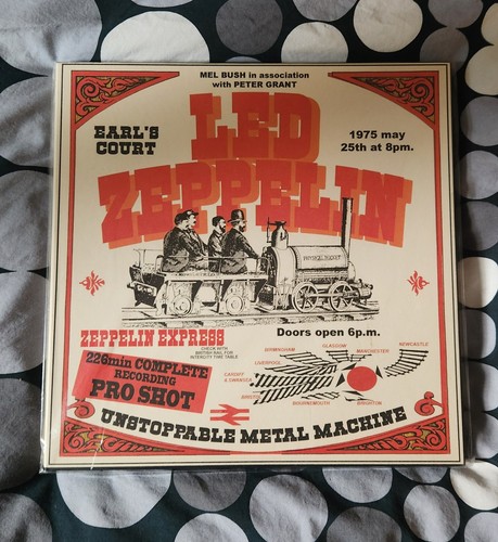 LED ZEPPELIN UNSTOPPABLE METAL MACHINE EARLS COURT MAY 25TH 1975 VINYL ...