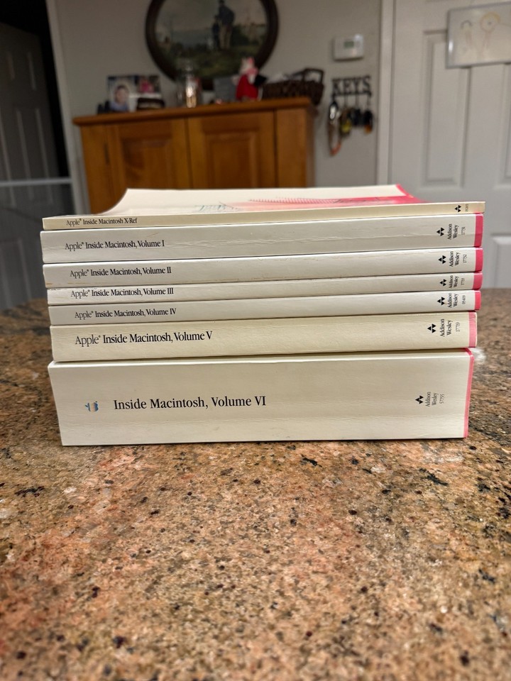 VTG Apple Inside Macintosh Complete Set Vol I-VI & X-Ref Glossary Books ...