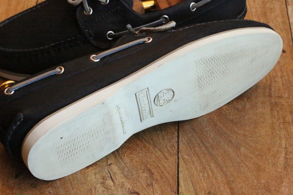 Timberland Navy Blue Rough Out Suede Boat Deck Shoes Boot Mens UK 8 US ...