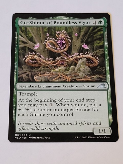 MTG Go-Shintai of Boundless Vigor Kamigawa: Neon Dynasty 187/302 ...