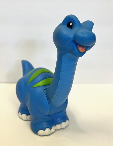 Fisher Price Mattel Little People Blue Brontosaurus Dinosaur Dinoland ...