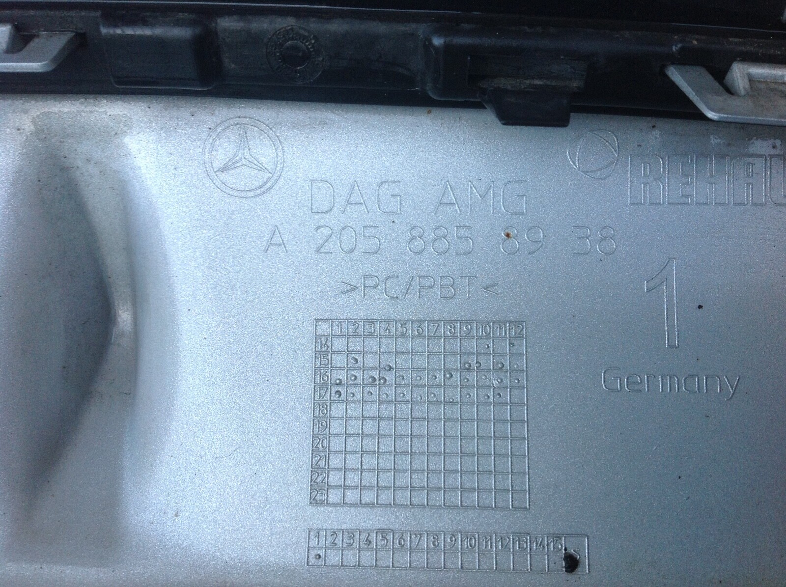 Mercedes Benz C Class Coupe AMG Rear Valance Complete A2058858938 ...