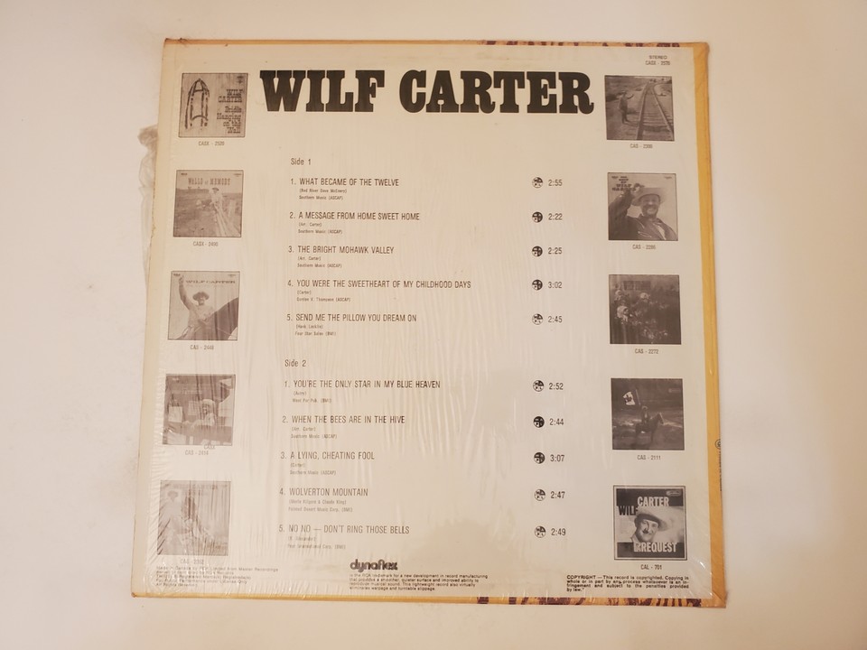 Wilf Carter - A Message from Home Sweet Home (Vinyl Record LP) | eBay
