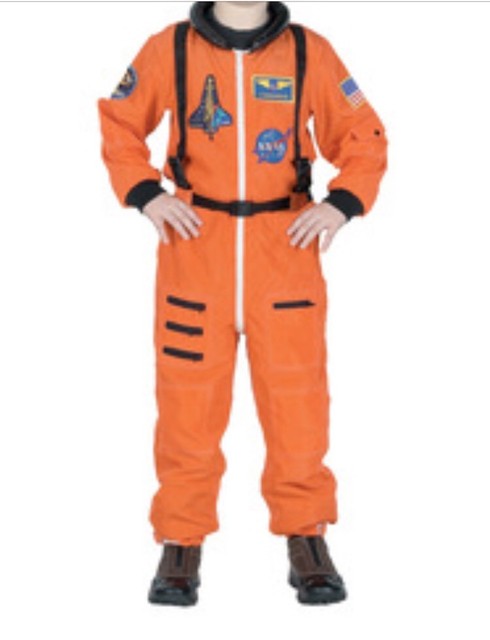 Get Real Gear Dress Up Nasa Flight Suit Commander Astronaut Costume Sz ...