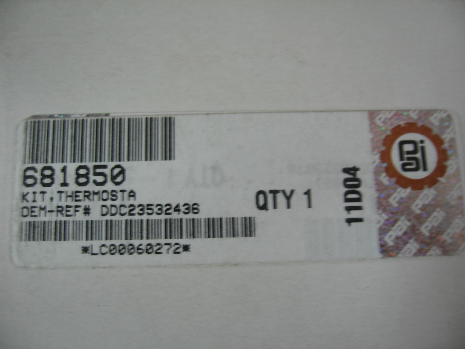 190° Thermostat Kit for Detroit Series 50 & 60. PAI P/N 681850 Ref ...