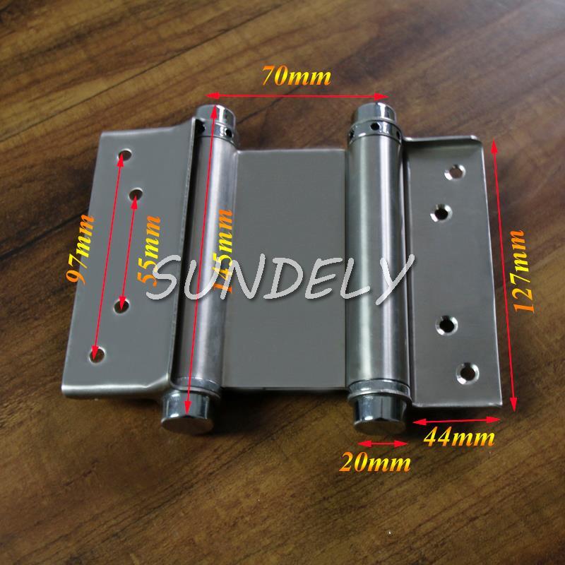 5'' Hi-Q Double Swing Door Hinge Action Hinges 2 Way Saloon Kitchen ...