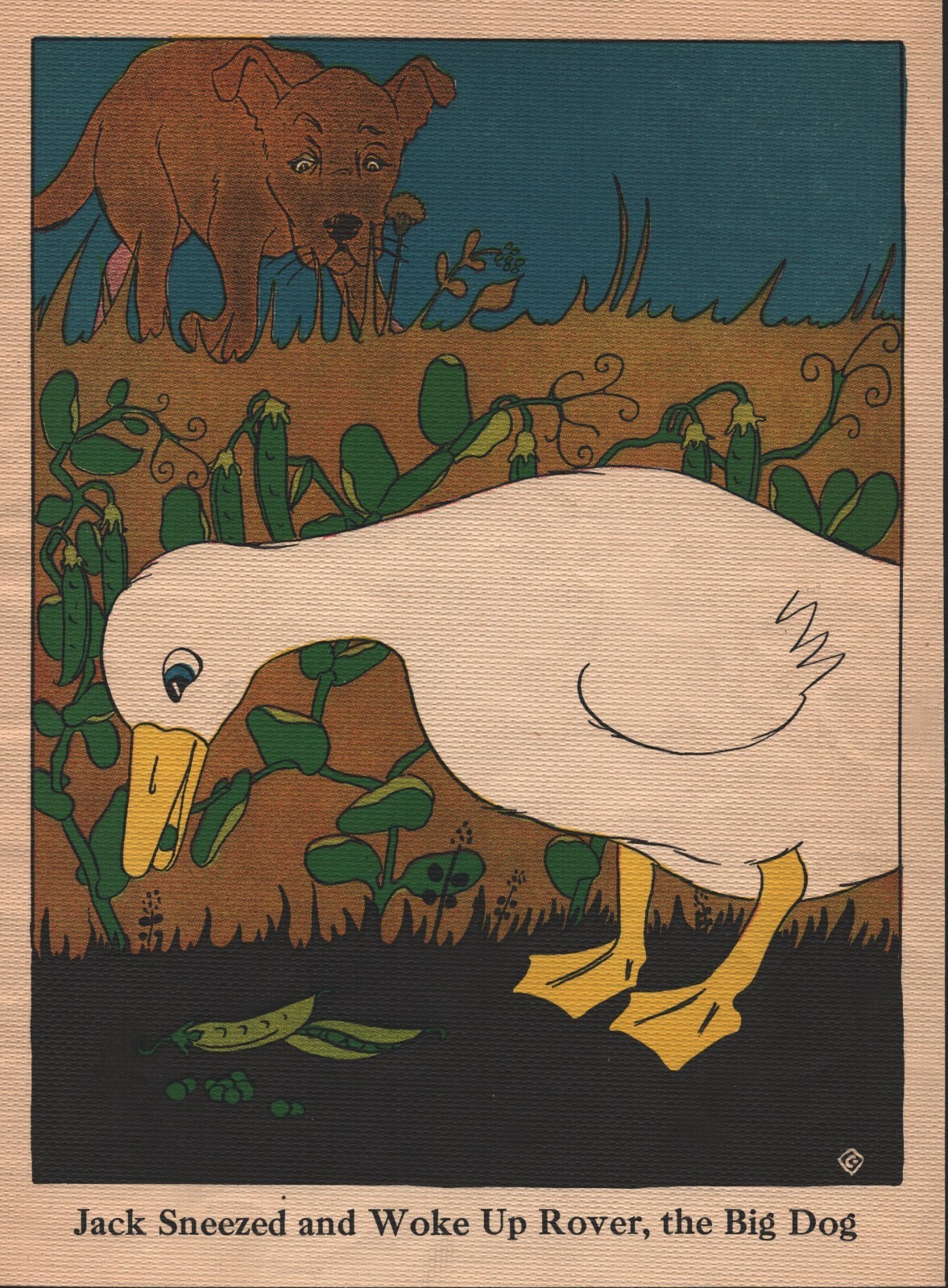 Art Print - Children - Duck - Jack Quack - Sneezed & Woke Up the Big ...
