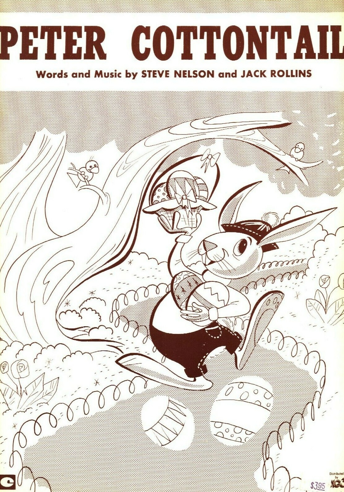 NELSON JACK ROLLINS PETER COTTONTAIL SHEET MUSIC PIANO/VOCAL/GUITAR ...