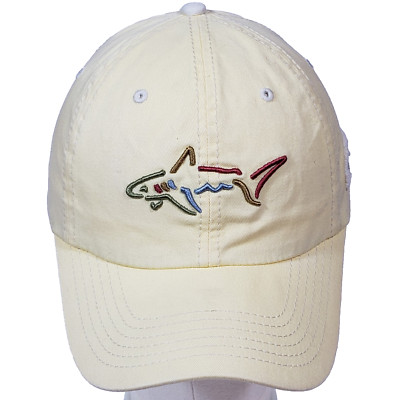 Greg Norman The Shark Mens Adjustable Golf Hat Cap Yellow Cotton ...