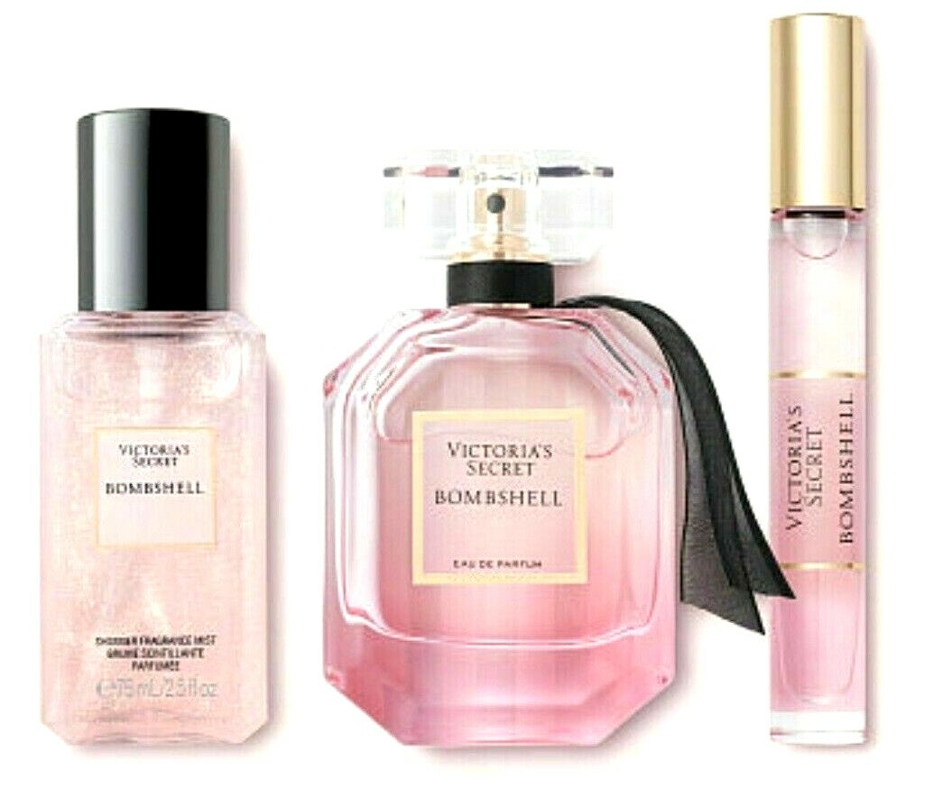 3 Pc GIFT Set BOMBSHELL Luxe Victoria's Secret Eau de Parfum Perfume ...