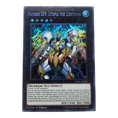 Yu-Gi-Oh! TCG 1x Number S39: Utopia the Lightning LCKC-EN087 Secret ...