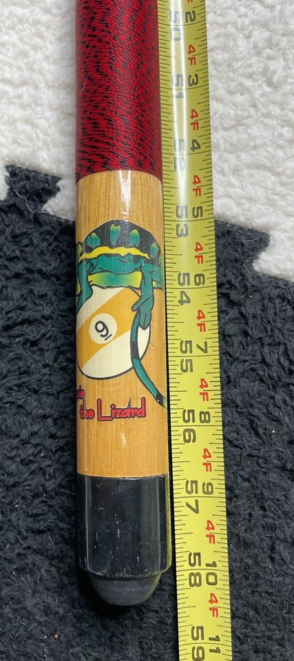 Vintage Budweiser Louie The Lizard Pool Cue Stick 2 Piece VERY RARE ...