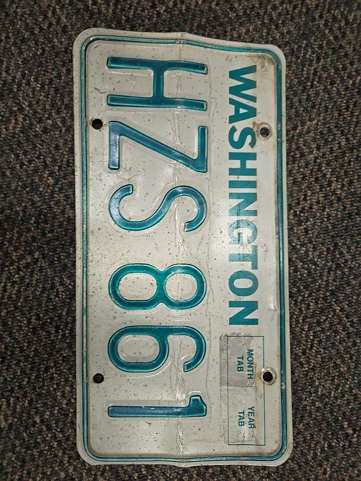 Vintage Washington WN WA State License Plate 1982 82 Base Passenger ...