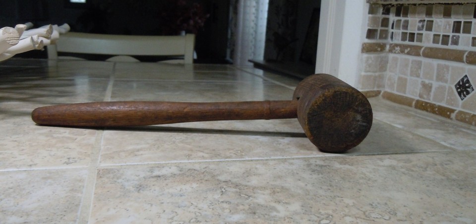 ANTIQUE WOODEN MALLET | eBay