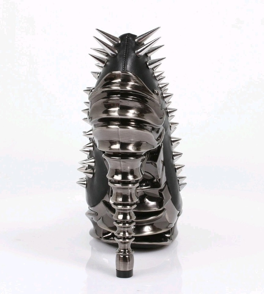 Hades ZETTA Spiked Black Pumps Short & Long Spikes High Molded Heels ...