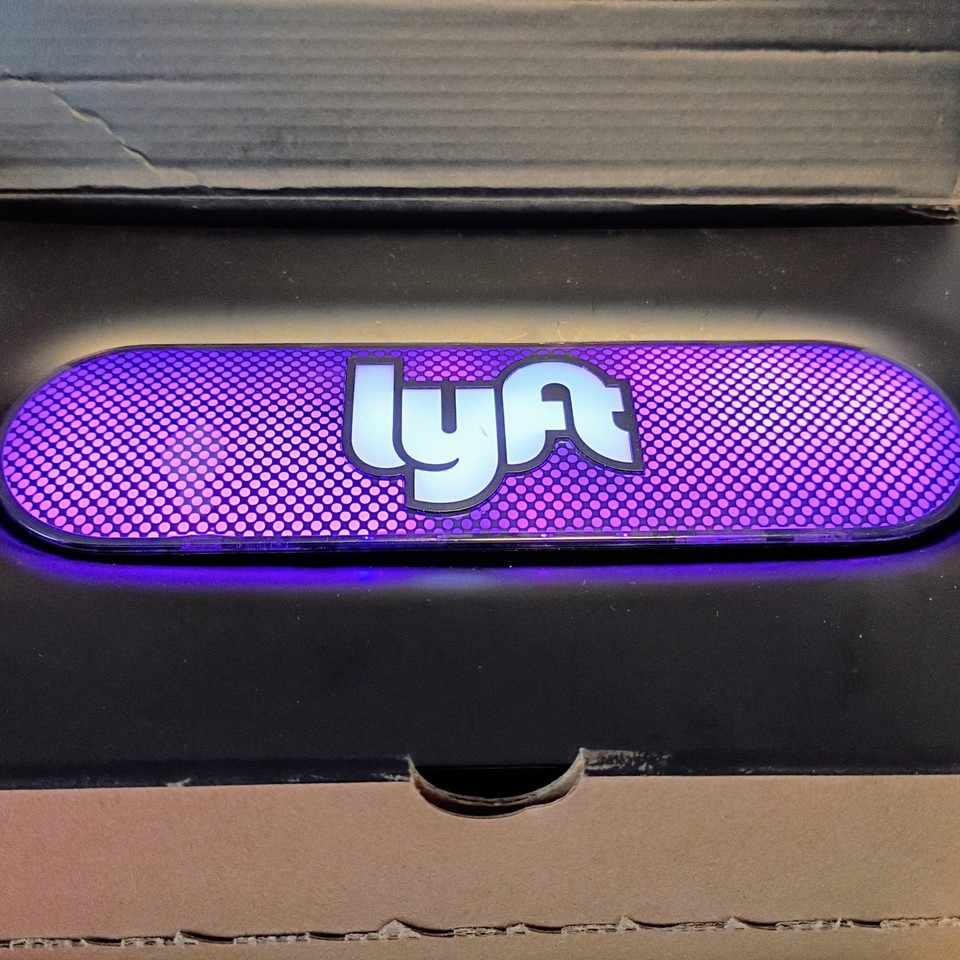 Pink Glow Mustache Original Works Perfect,Lyft No Base, Charger Cable ...