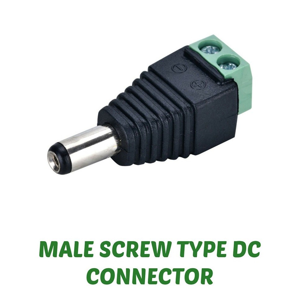 DC Power Connector 5.5mm X 2.1mm Balun Power Converter 10PCS Connector ...