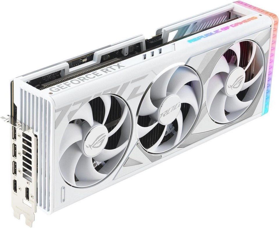 ASUS ROG Strix GeForce RTX 4090 White Edition 24GB GDDR6X Graphics Card ...