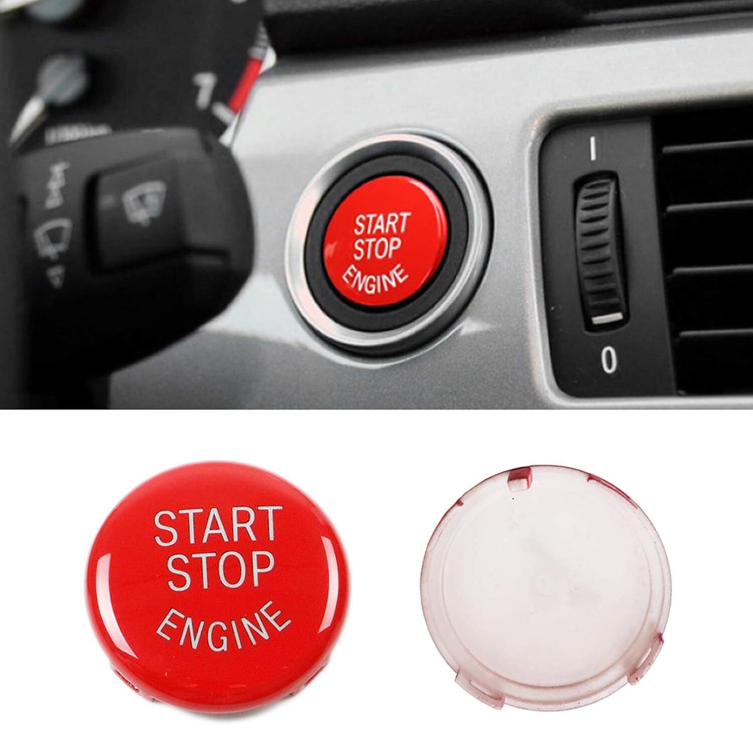 Car Start Stop Engine Switch Red Button Replacement Cover For BMW E90 E93 E70 | eBay Australia