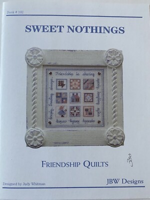 JBW Sweet Nothings FRIENDSHIP QUILT Counted Cross Stitch Chart | eBay