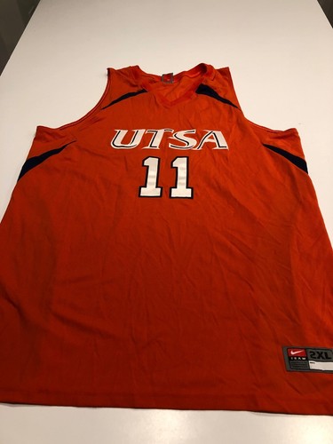 Game Worn Used Texas San Antonio Roadrunners UTSA Basketball Jersey 2XL ...