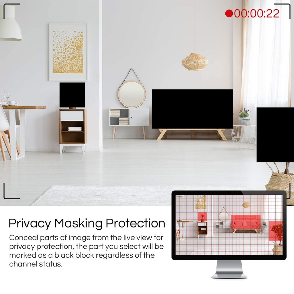 ZOSI H.265+8CH 5MP Lite DVR with 0TB/1T/2T Hard Drive for Security ...