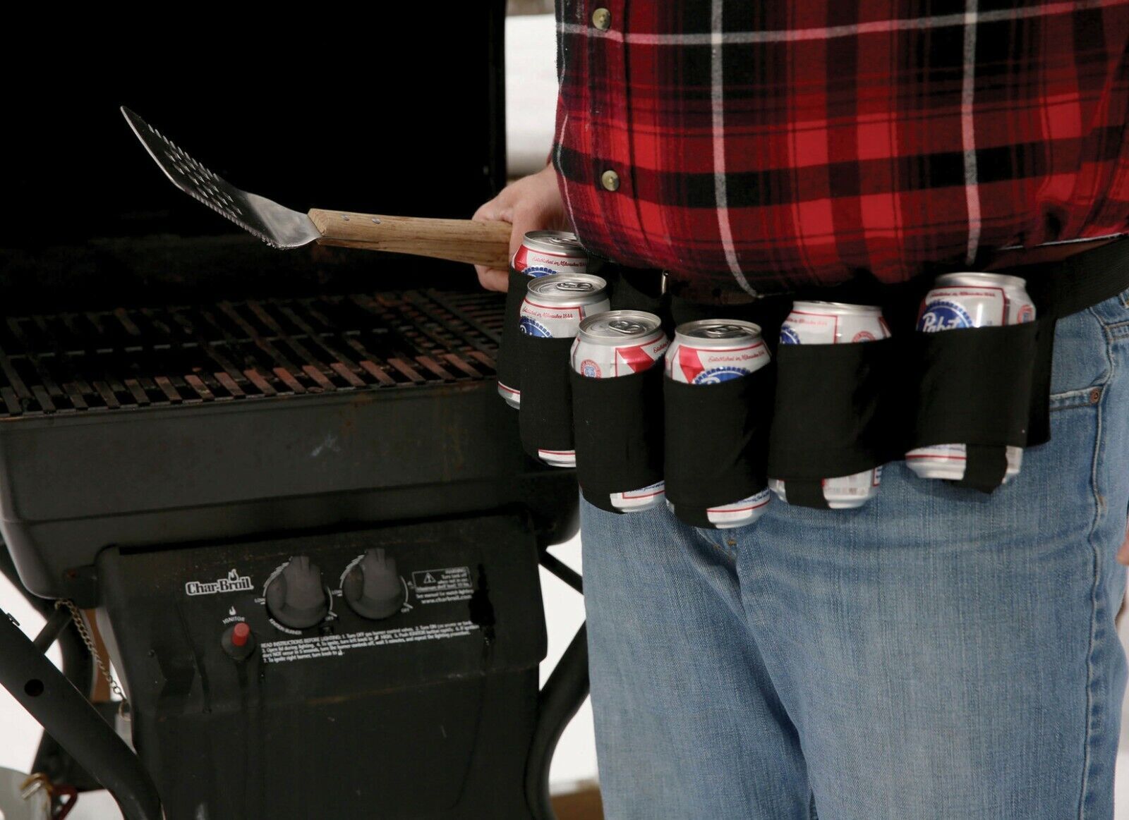 Redneck 6 Pack Beer & Soda Can Holster Belt - BLACK | eBay