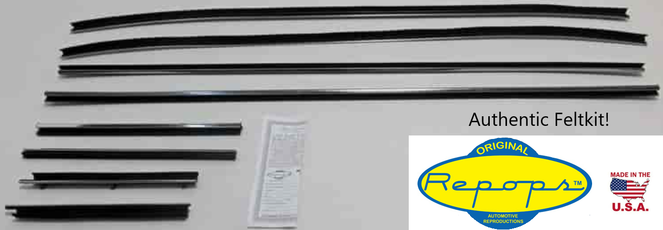 1970 Plymouth Barracuda Coupe Door Window Felt Fuzzies Rubber Seal 8 Pc ...