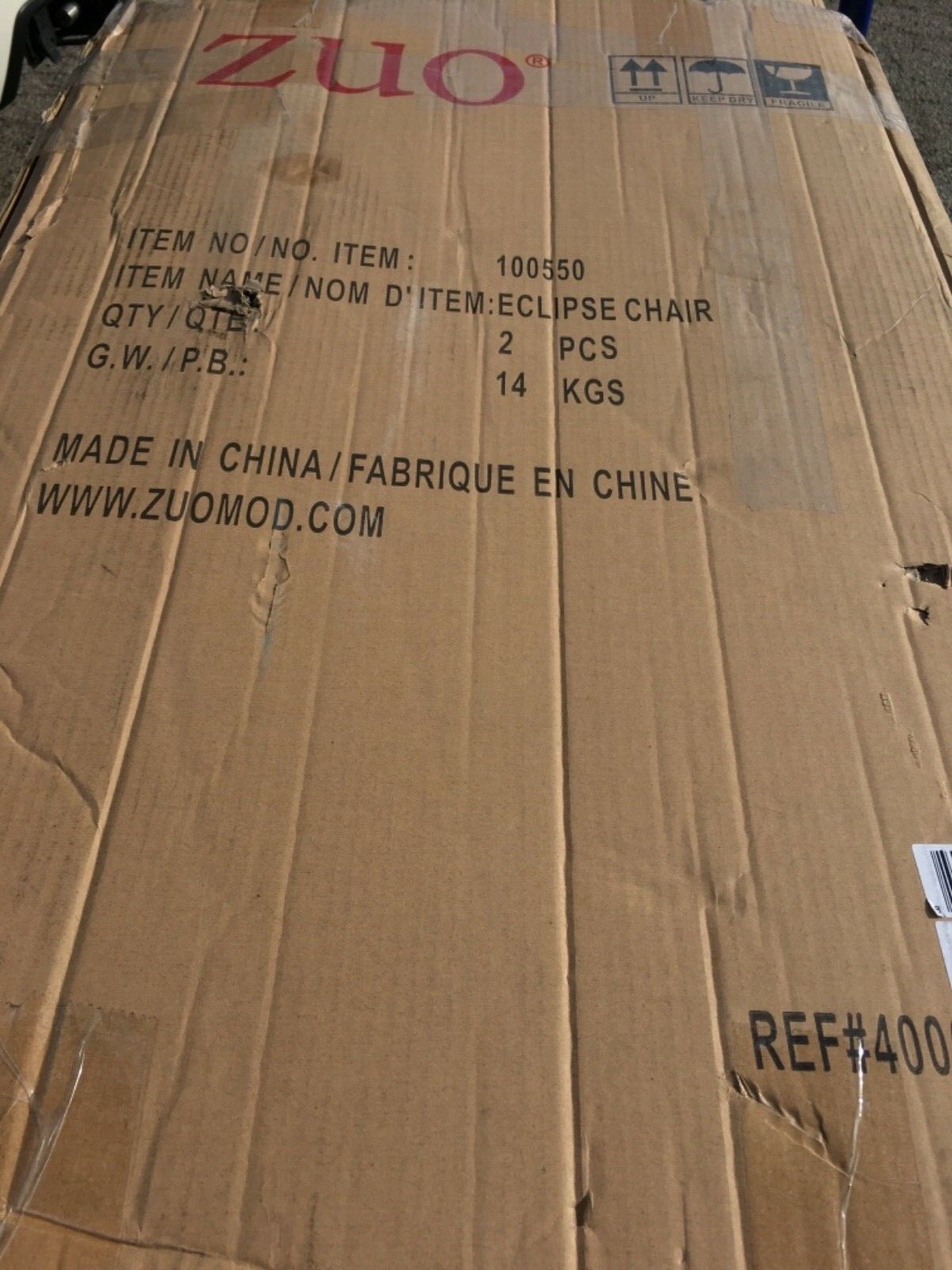 ZUO MODERN ECLIPSE STAINLESS STEEL DINING CHAIRS (2) - MODERN FRENCH ...