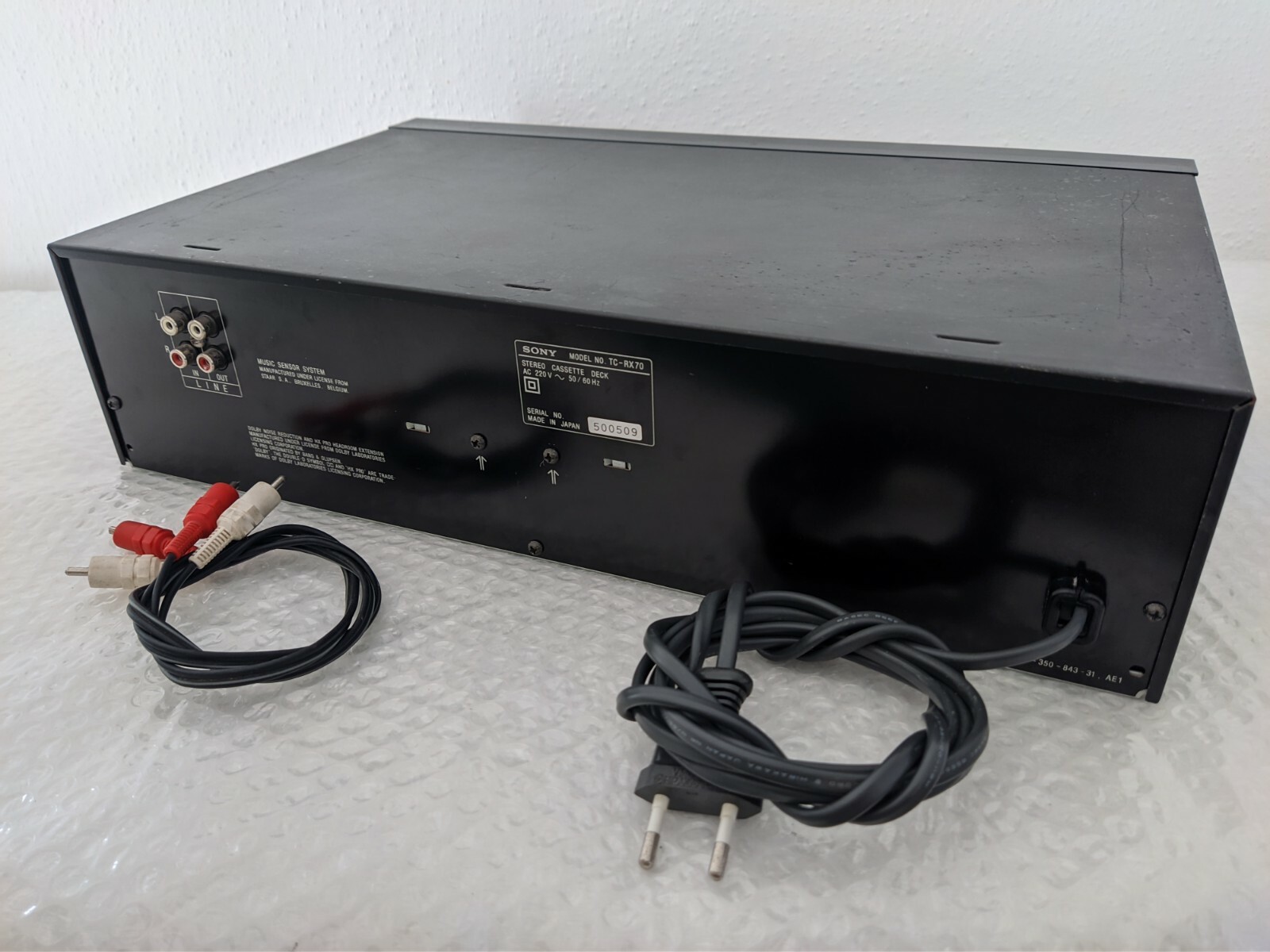 STEREO SONY TC-RX70 HX PRO NEW REGISTRATORE CASSETTE RETRO SUPER BIAS3 ...