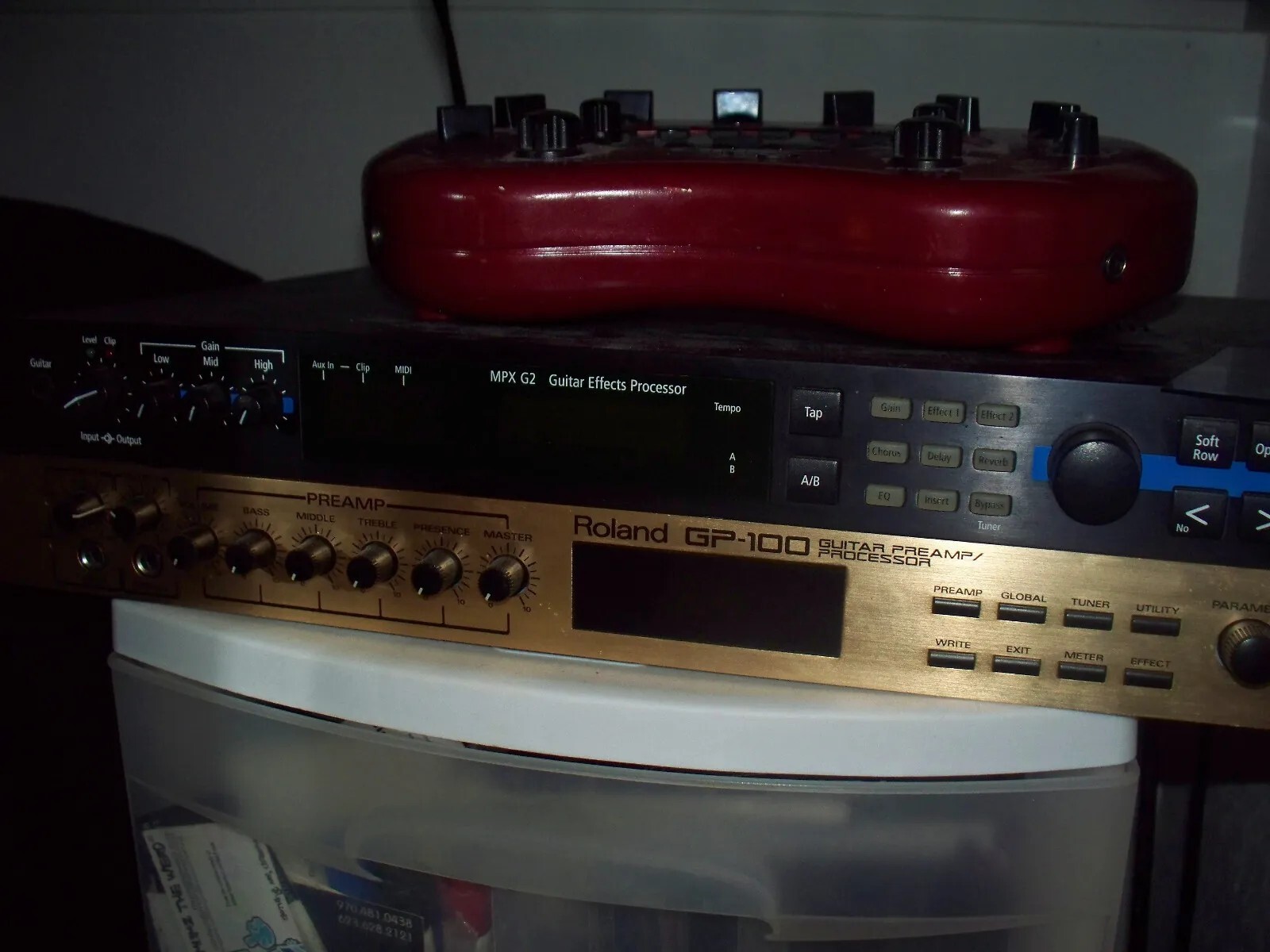Roland GP-100 Guitar Preamp / Processor - Multi Effects Rack - RARE ...