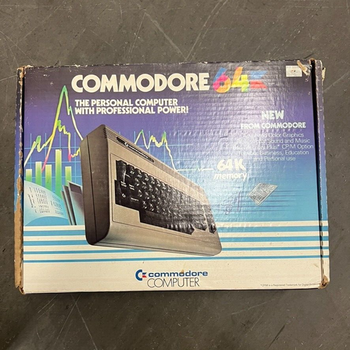 Vintage Original Commodore 64 Computer BOX ONLY Styrofoam and Inner Box ...