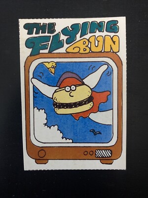 Wacky TV Show Card Food Issue 1978 The Flying Bun #7 | eBay