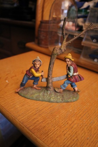 Fontanini Lumberjacks 6" Inch Vintage Figurine 295 Depose Italy ...