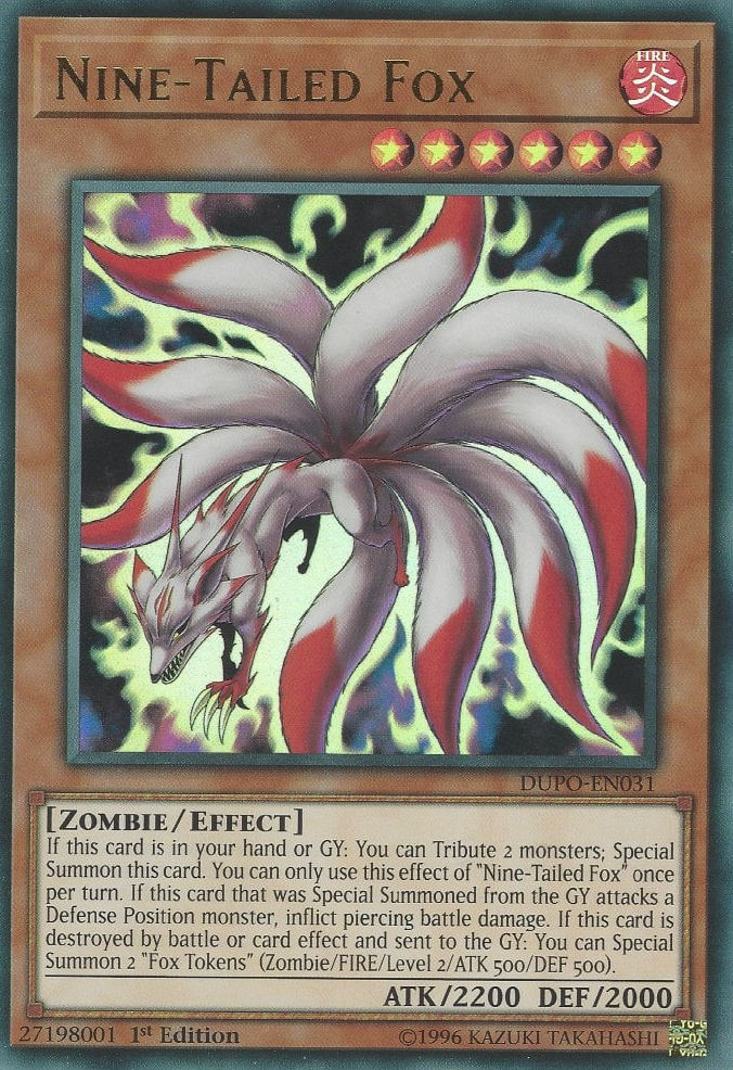 Nine-Tailed Fox DUPO-EN031 Ultra Rare 1st NM - Yugioh | eBay