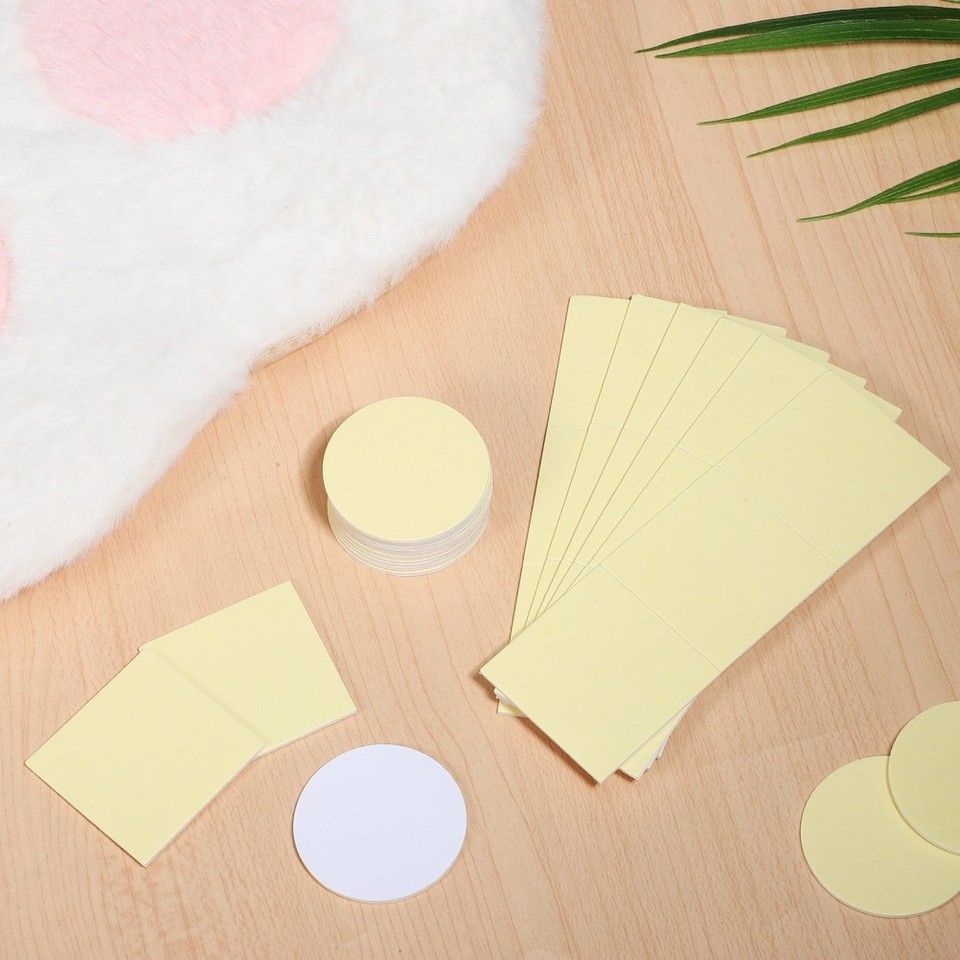 60 Pcs Tape Double Sided Adhesive Tapes Squares Circular Seamless ...