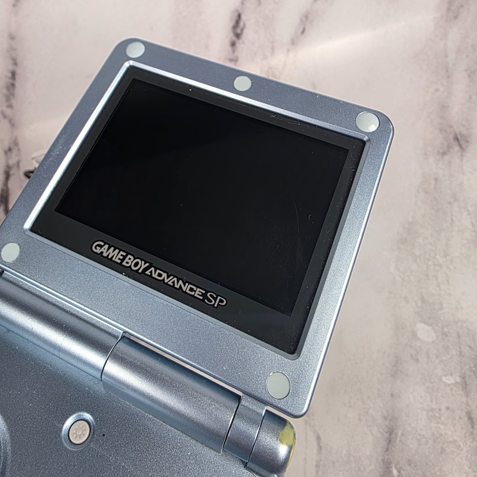 Nintendo GameBoy Advance SP AGS-101 Handheld System Pearl Blue Game Boy ...