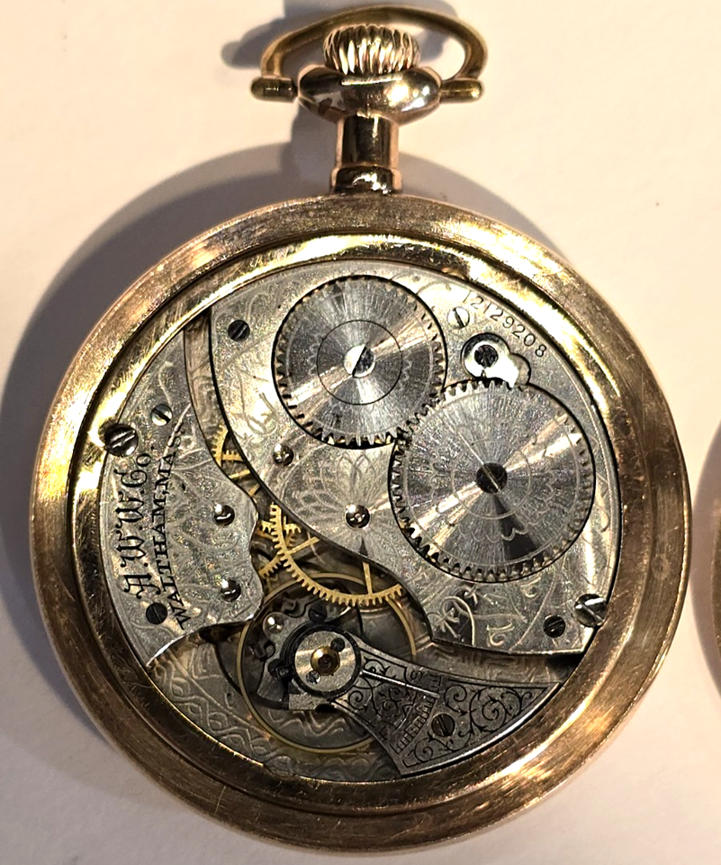 Waltham 1903 8s Pocket Watch in Windsor 20 Year Gold Filled Case Runs ...