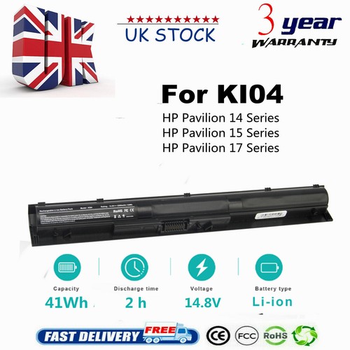 KI04 K104 KIO4 Battery for HP Pavilion 14 15-ab000 17-g 800009-421 ...