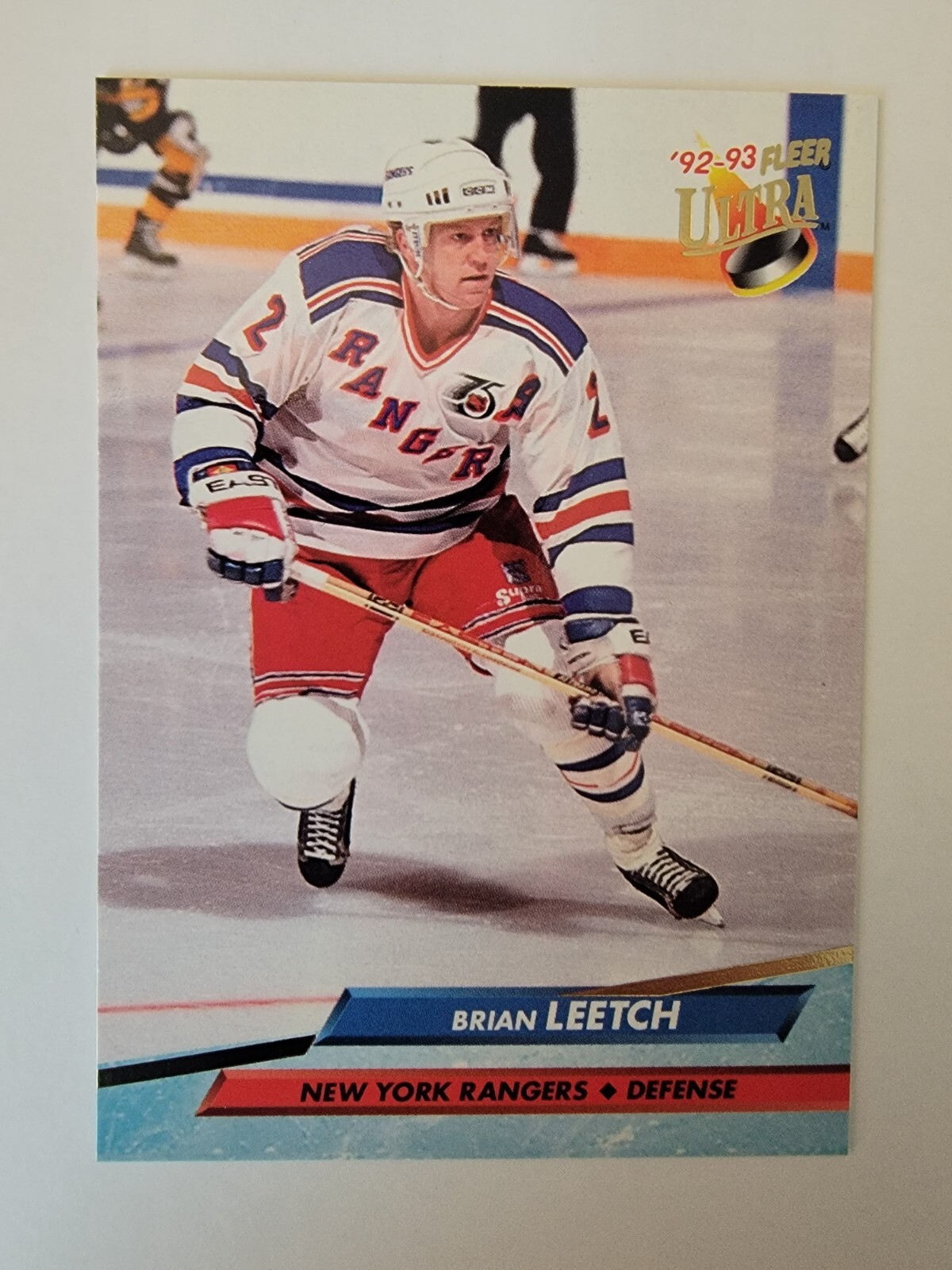 1992-93 Fleer Ultra Brian Leetch #138 New York Rangers | eBay