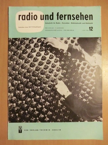DDR Zeitschrift Radio Fernsehen 1962 Philips Autosuper coupe Funkgerät ...