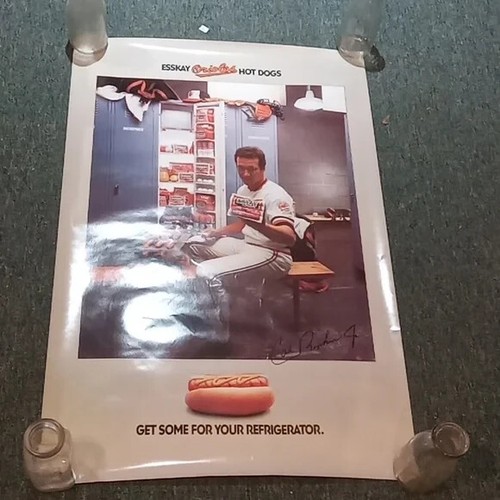 1983 Esskay Hot Dog Baltimore Orioles Cal Ripken Jr Print-Ad / Great ...