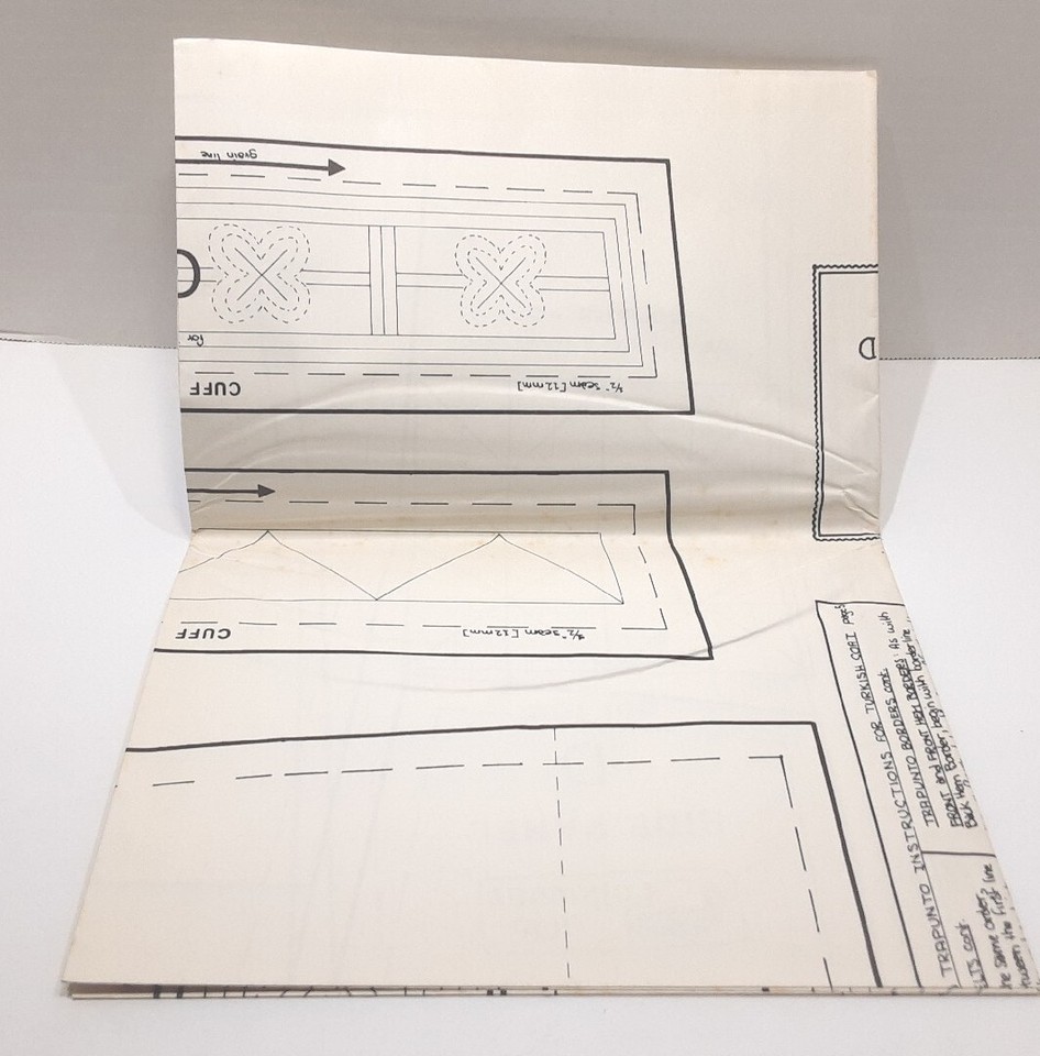 TURKISH COAT Folkwear Ethnic Pattern Quilting Design 106 Instructions ...