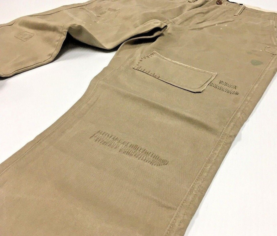 Polo Ralph Lauren Military Army Camo Distressed Repaired Relaxed Fit ...