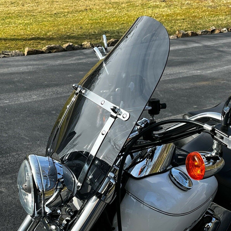 18"x16" Large Smoke Motorcycle Windshield For Honda Valkyrie 1500 ...