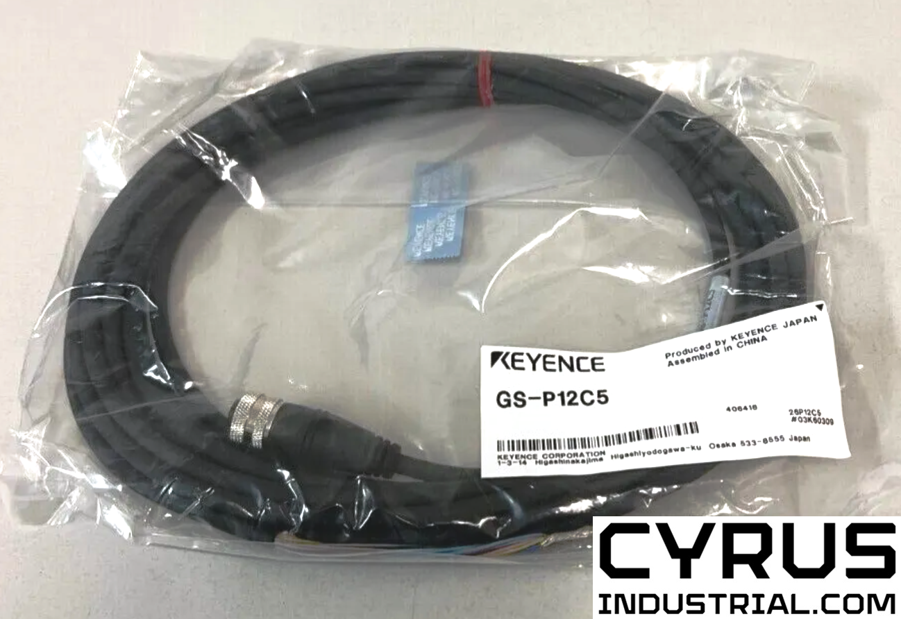 Keyence GS-P12C5 M12 connector type Standard cable High performance ...